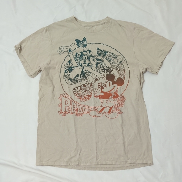 Disney | Tops | Disney Graphic Tee Color Beige Size M | Poshmark